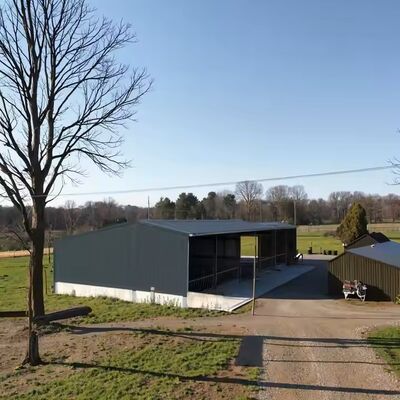 Modern Design Prefab Dairy Cow Shed Steel Structure Farm House With Cow ...