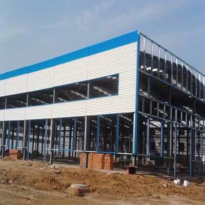 Steel Grid Structure for Solid Steel Warehouse Seismic Resistance and ...