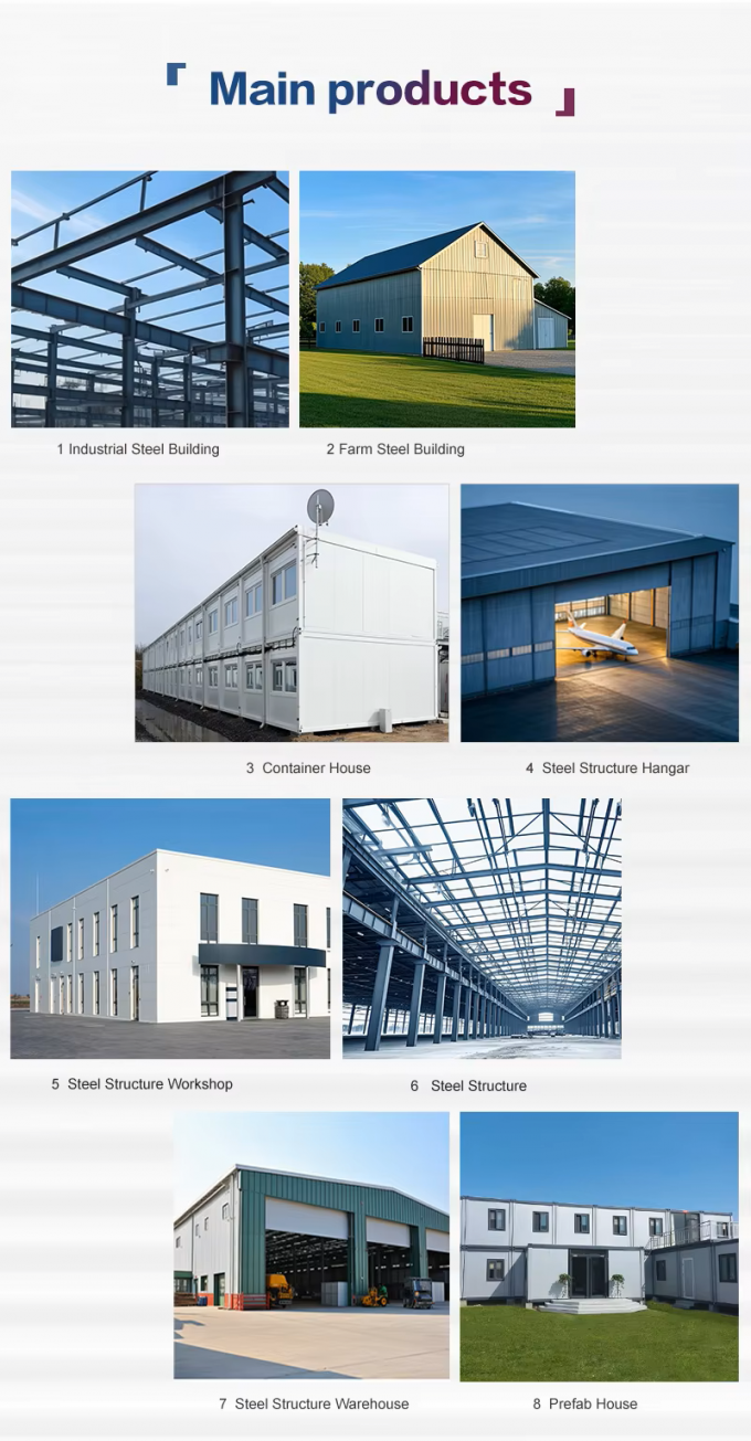 Modern Design Prefab Dairy Cow Shed Steel Structure Farm House With Cow ...